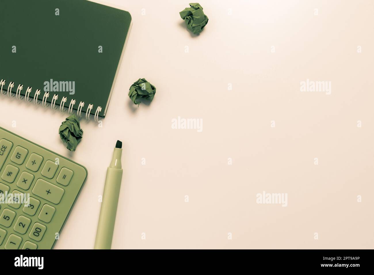 Multiple Assorted Collection Office Stationery Photo Placed Over Table ...