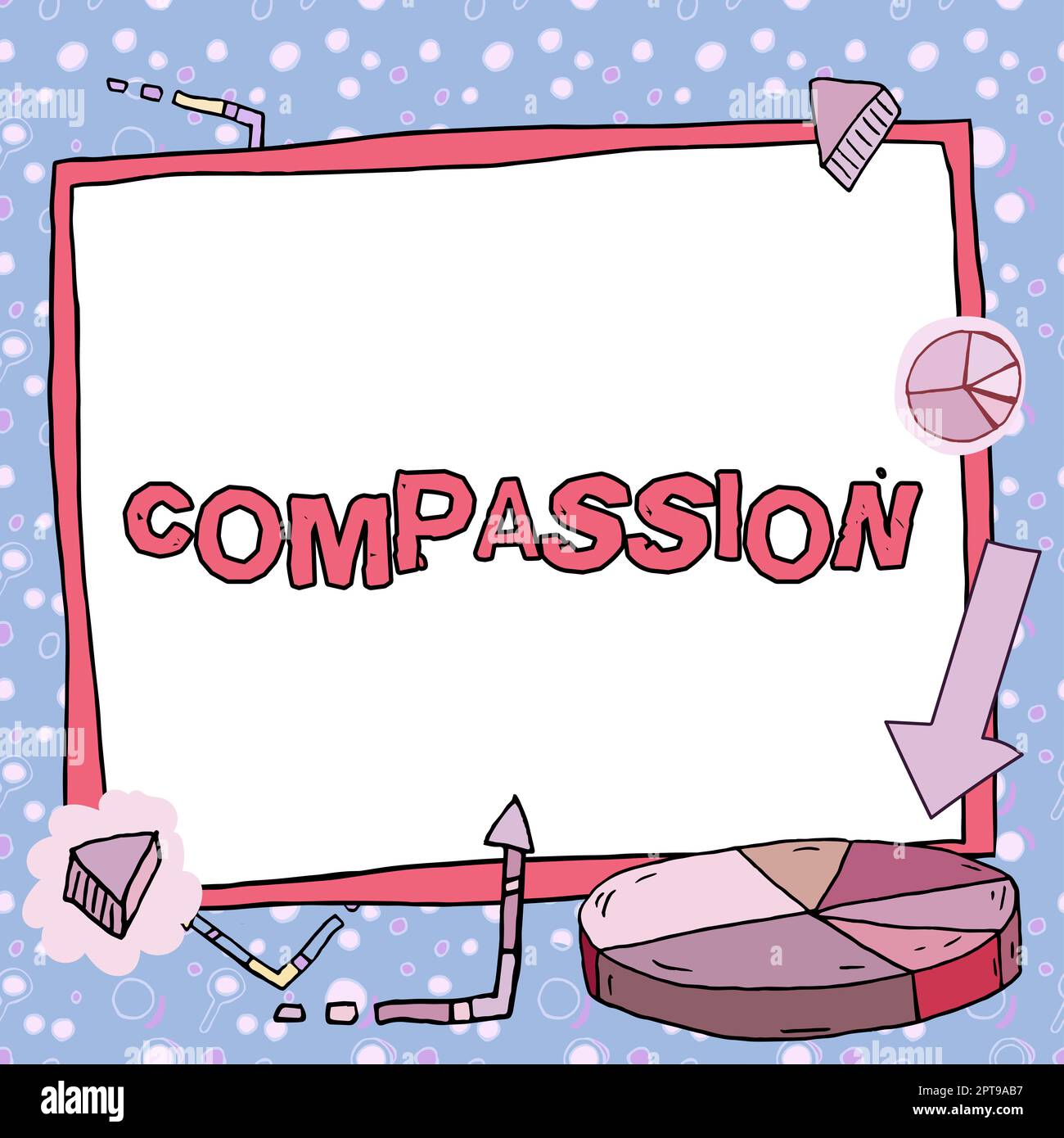 Sign displaying Compassion, Business idea empathy and concern for the ...
