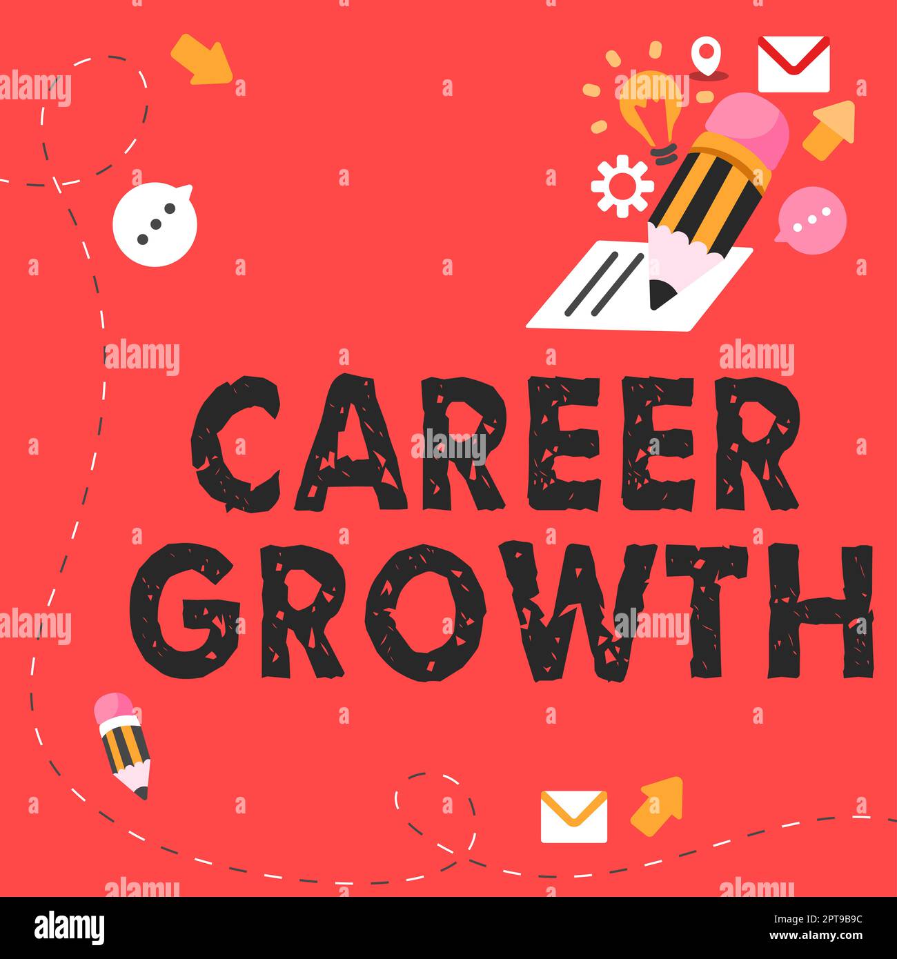 Writing displaying text Career Growth, Business idea Development ...