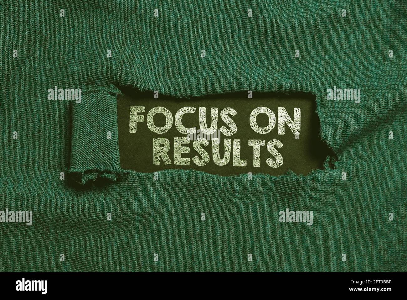 Inspiration showing sign Focus On Results, Business idea concentration ...