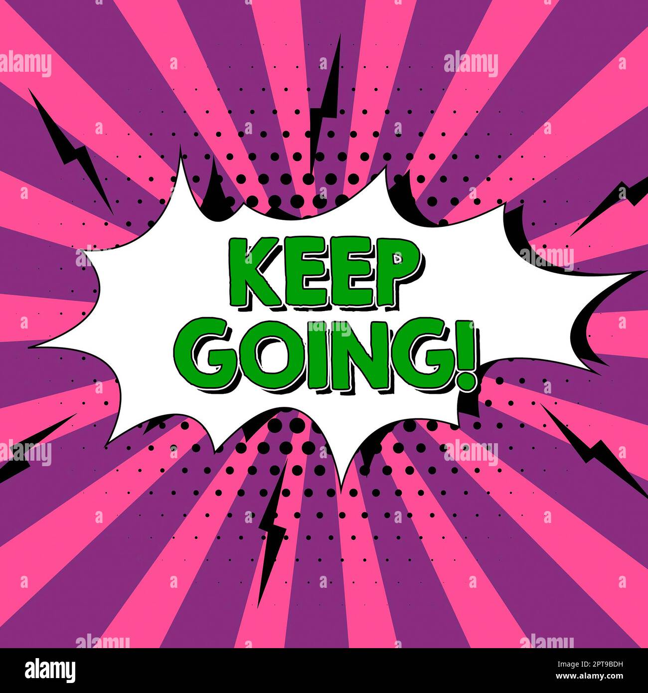 Hand writing sign Keep Going, Business approach to continue living ...