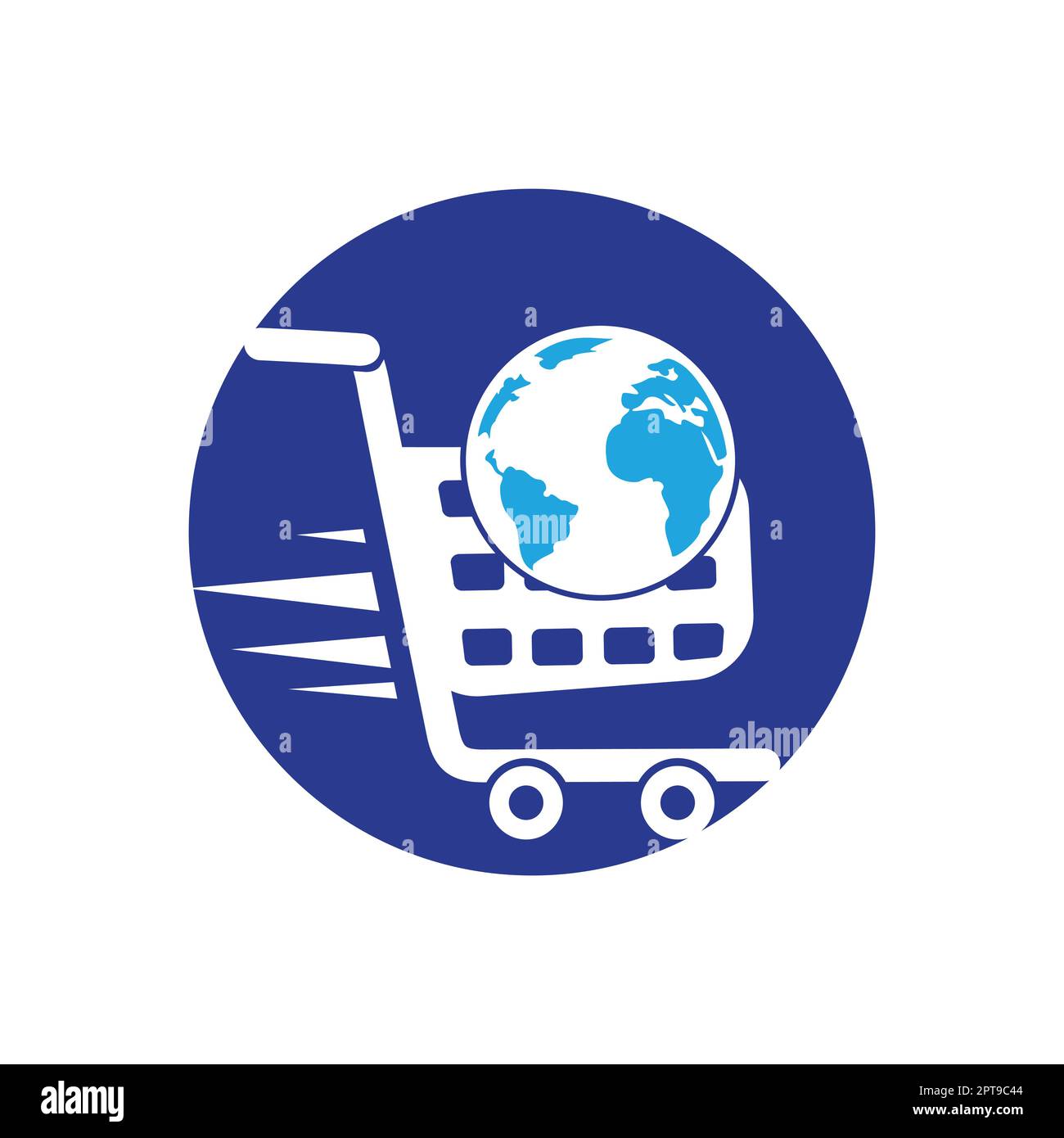Globe shopping cart vector logo design. Online Shop logo designs ...