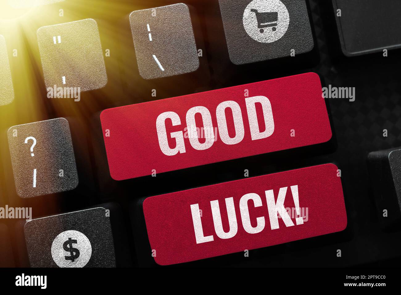Writing displaying text Good Luck, Internet Concept A positive fortune ...