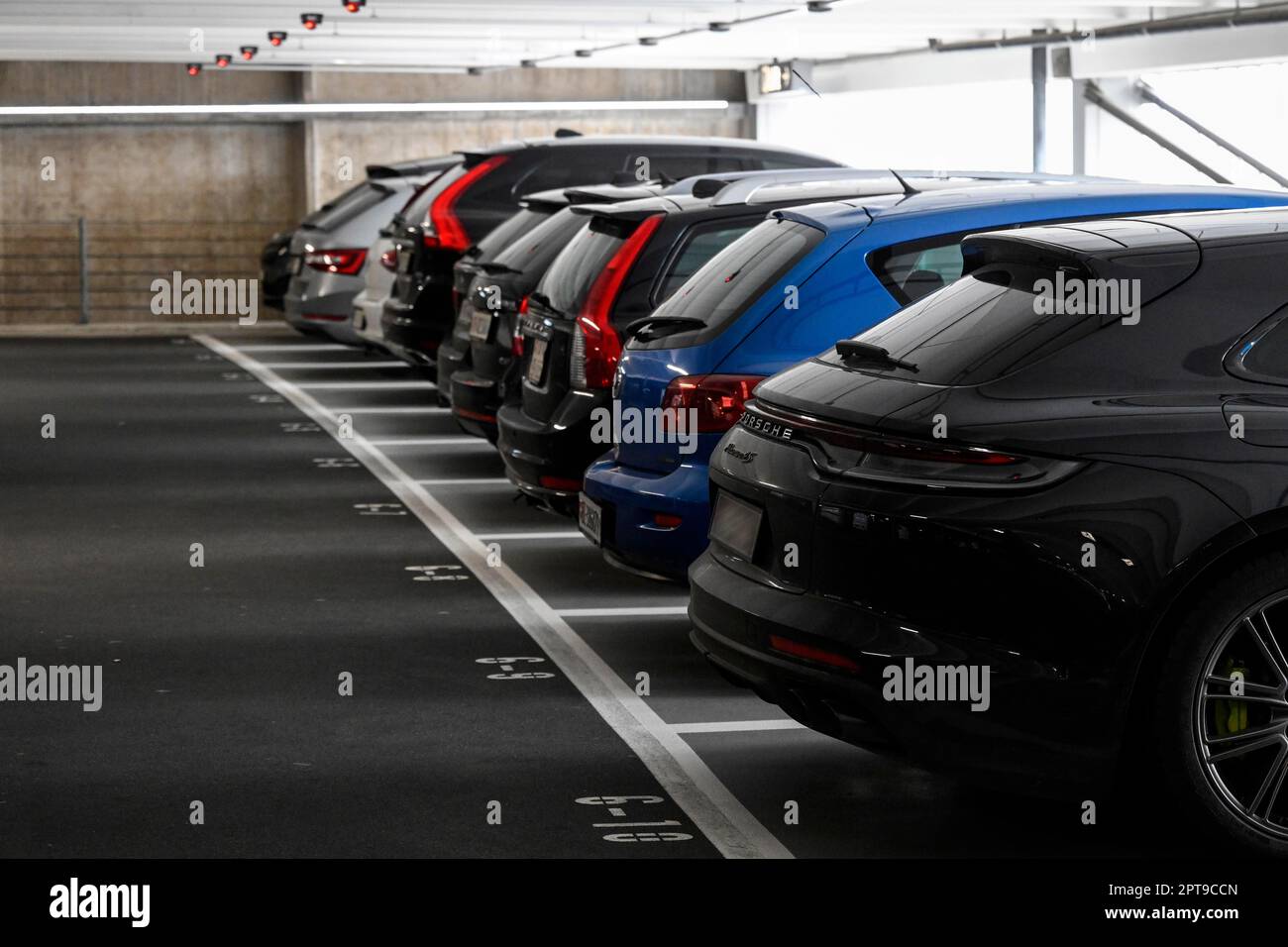 Car park cars Stock Photo - Alamy