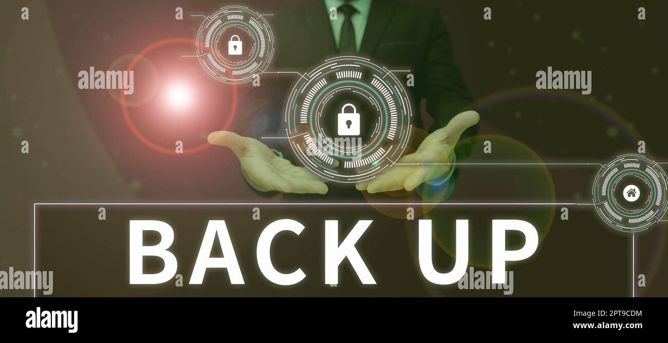 Writing Displaying Text Backup Business Concept Process That Protects Important Information
