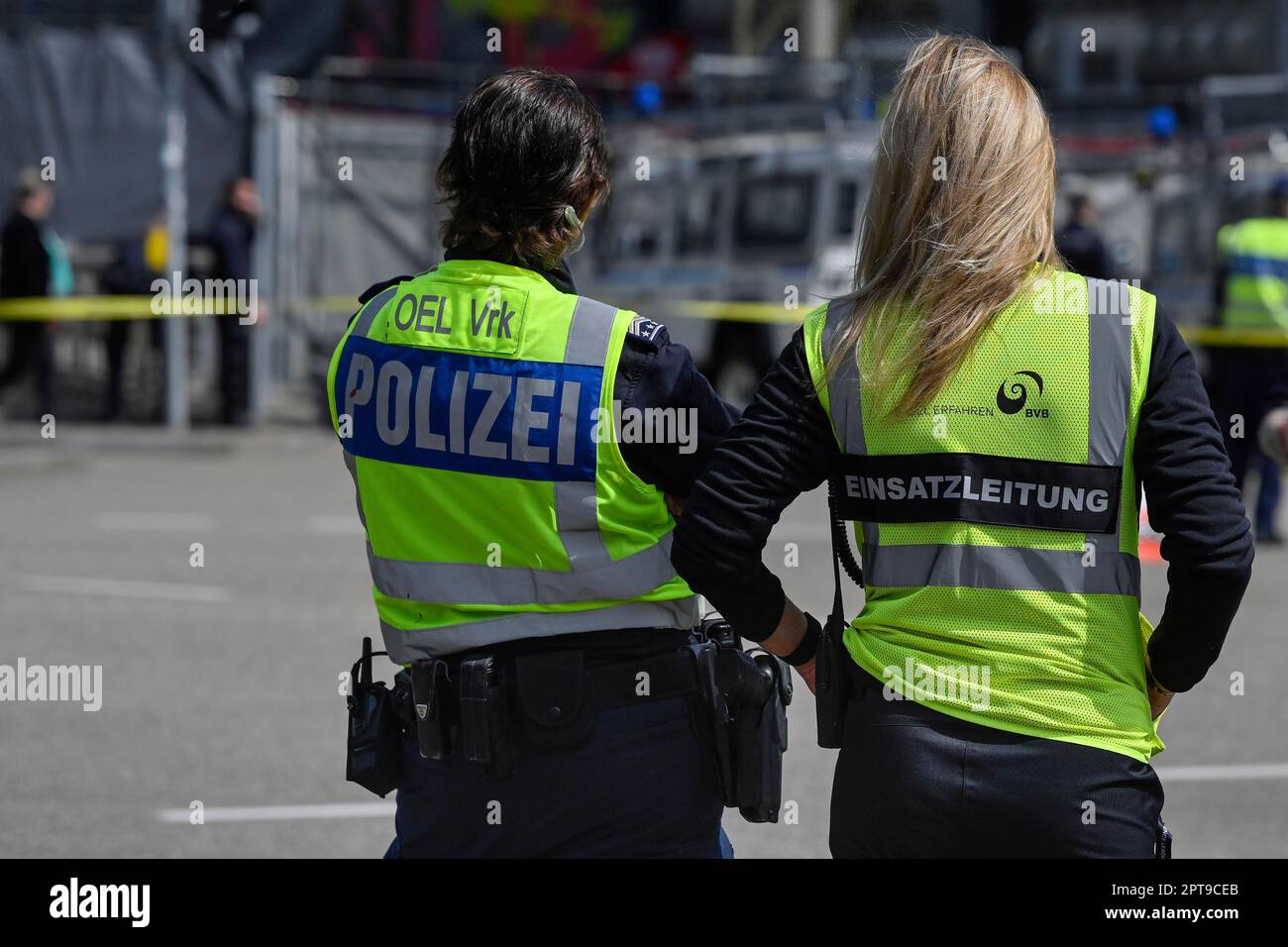 Female police officer rear view hi-res stock photography and images - Alamy