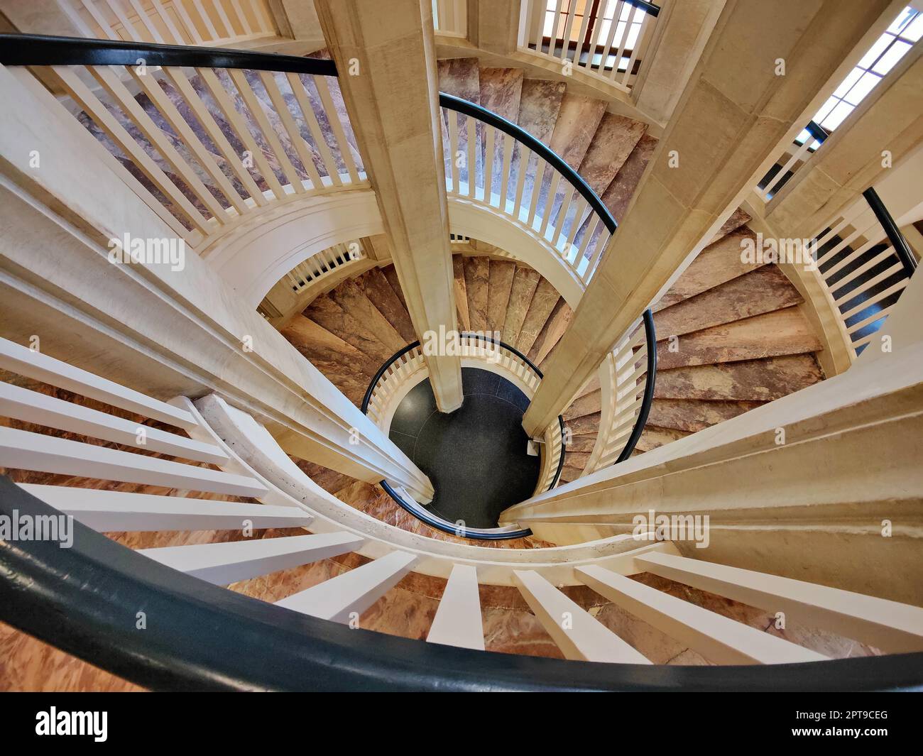 Spiral staircase in Schwerin Castle, Schwerin, Mecklenburg-Western ...