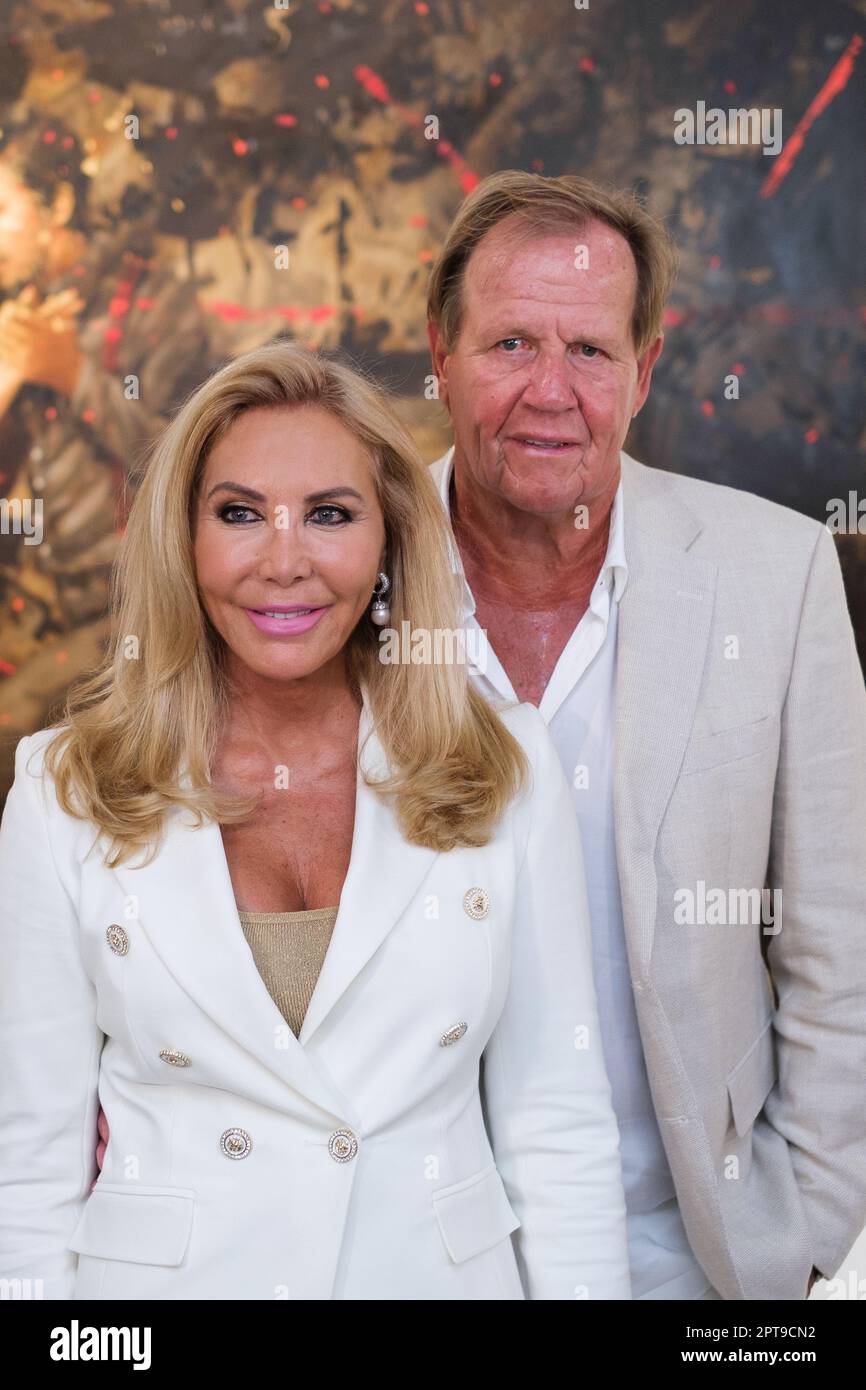 Madrid, Spain. 27th Apr, 2023. Norma Duval and Matthias Kühn attend the ...