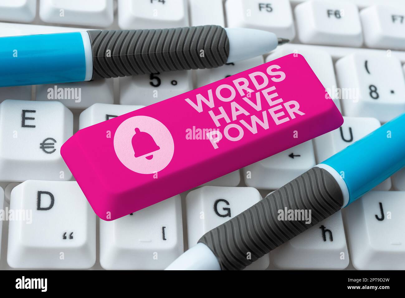 Sign displaying Words Have Power, Concept meaning essential tools ...