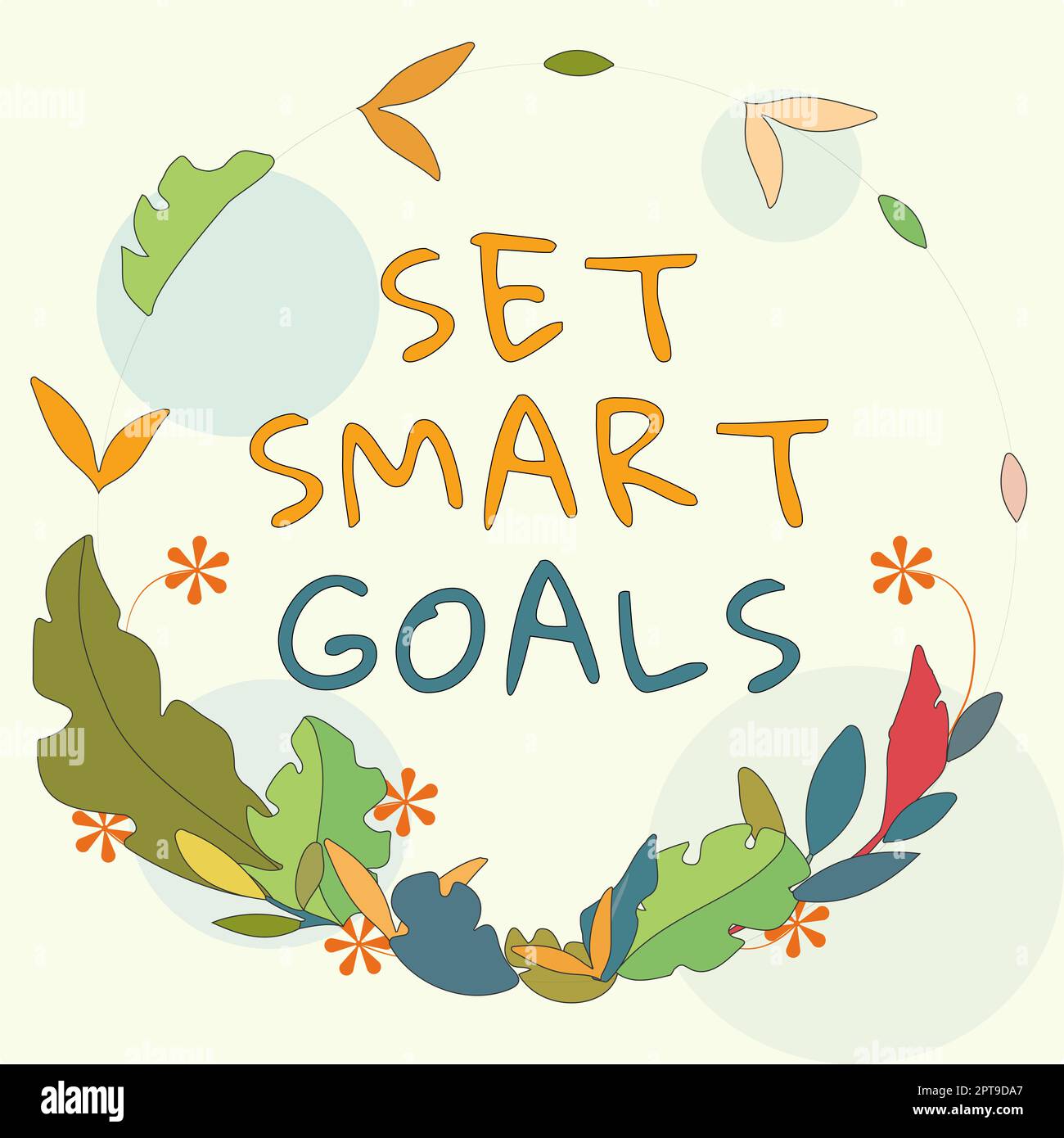 Hand writing sign Set Smart Goals, Business concept Establish ...