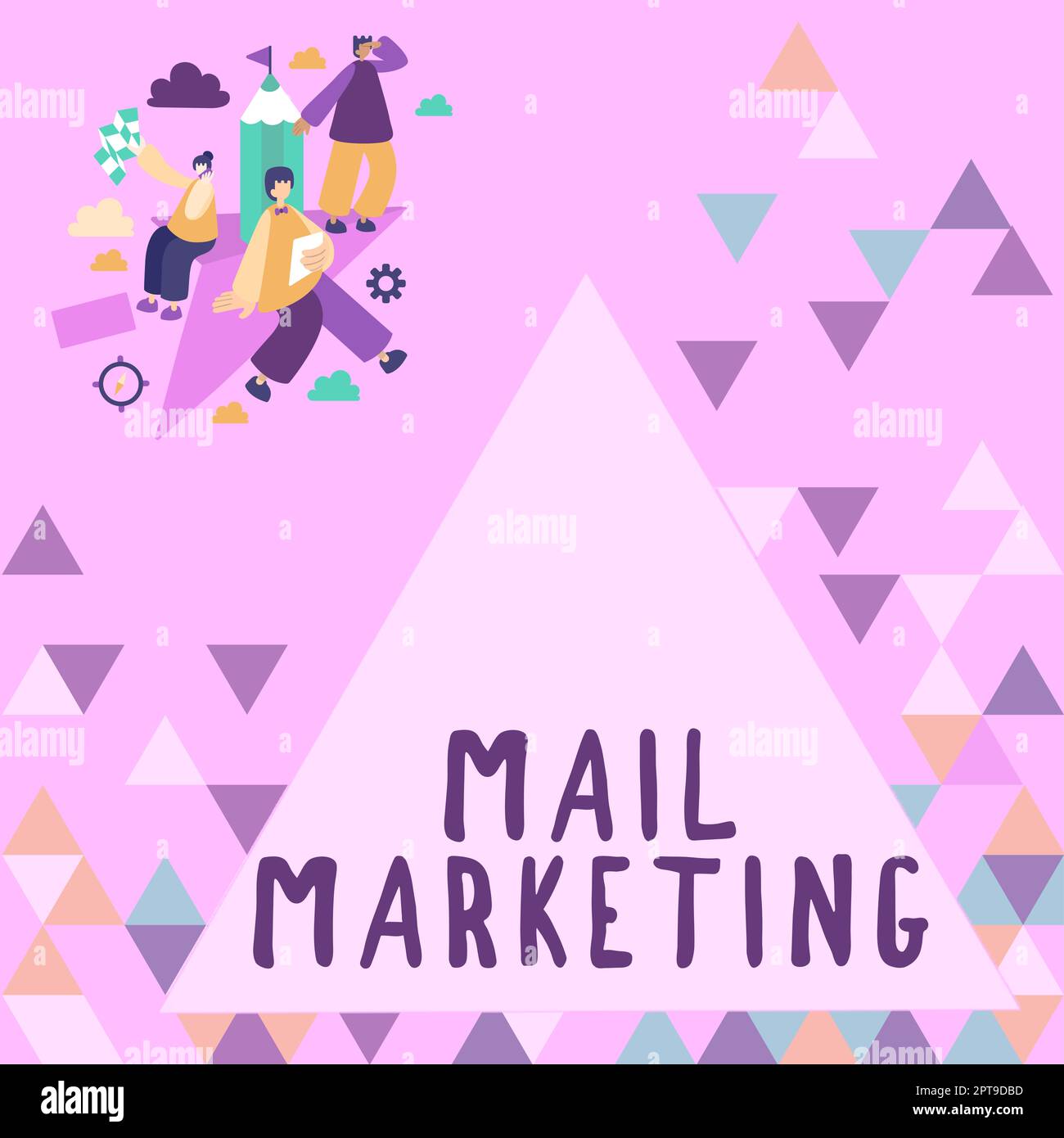 Sign displaying Mail Marketing, Business showcase sending a commercial ...