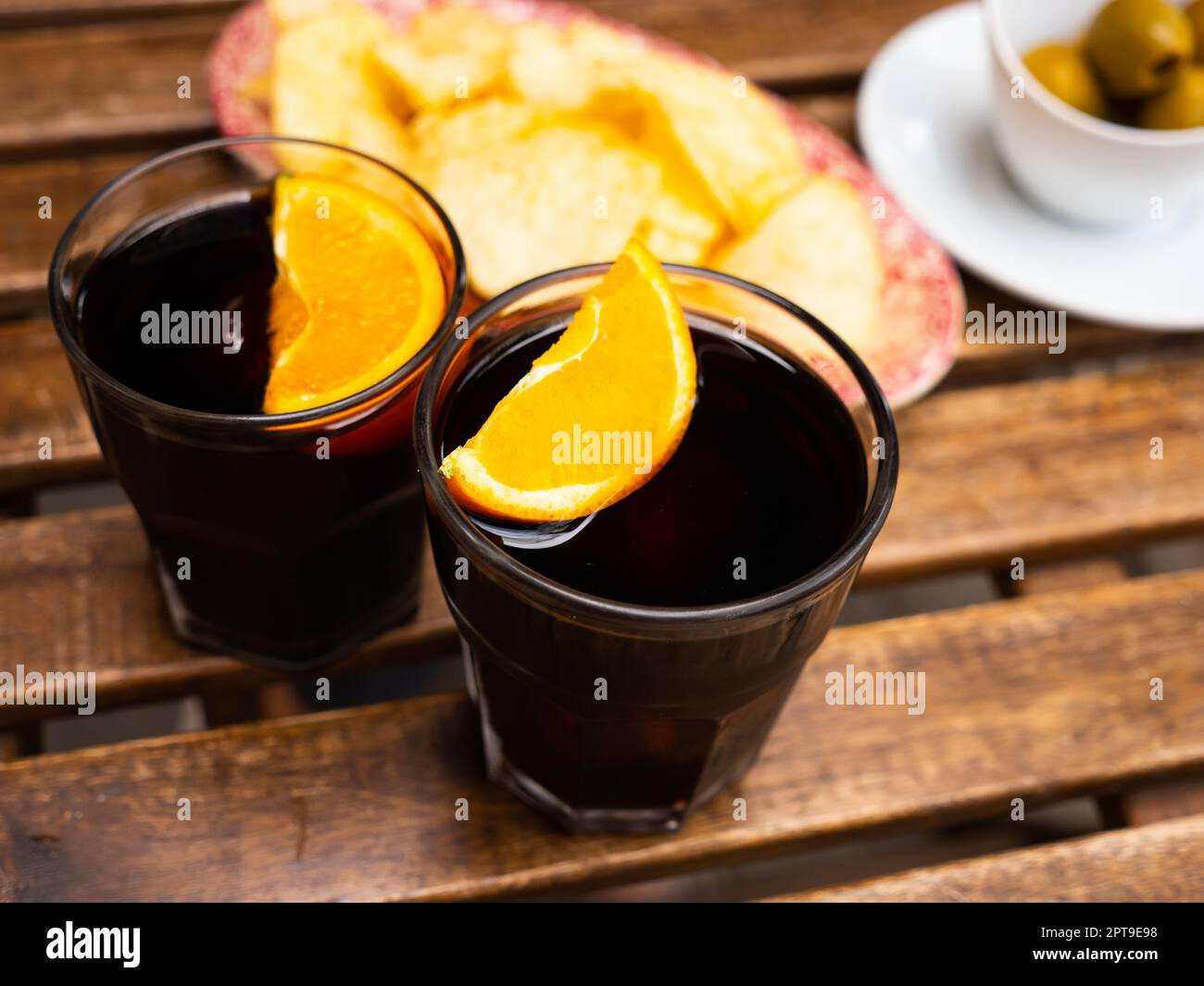 Vermouth drink with tapas, popular spanish aperitif Stock Photo - Alamy