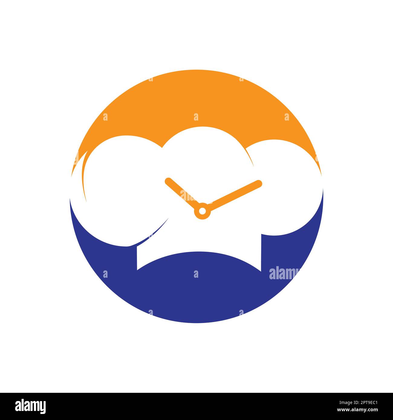 Cooking time vector logo design. Food time logo. Alarm clock and Cook ...