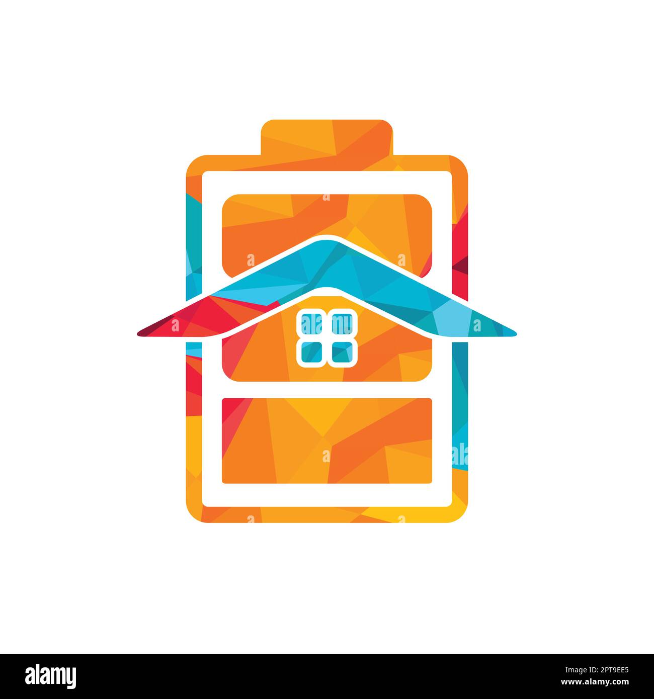 Energy house and battery house vector logo design. Power house logo ...