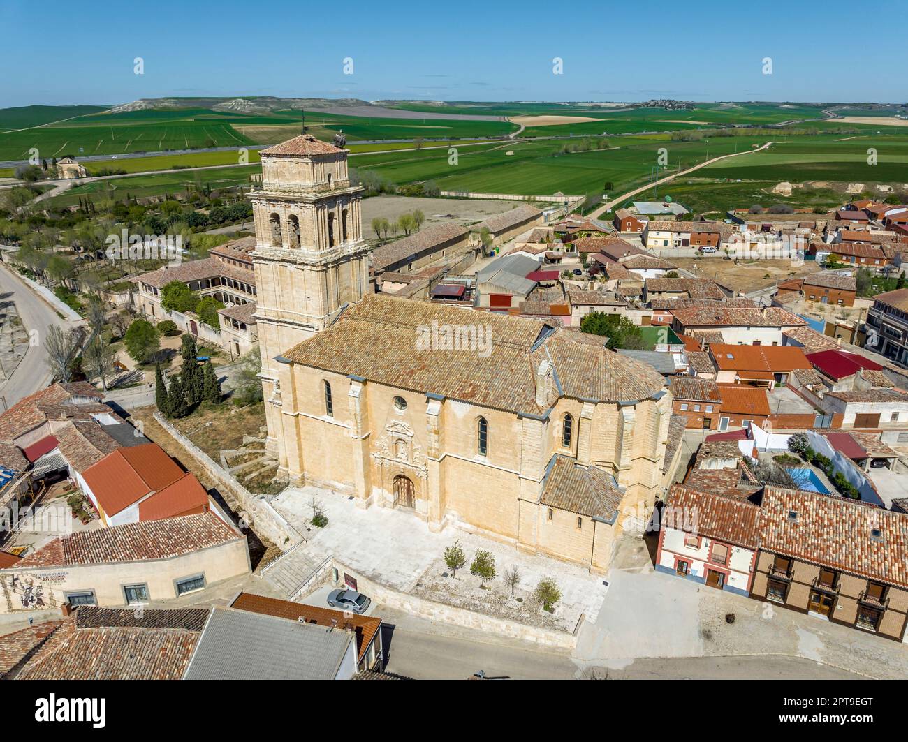 Church of San Martin de Tours in the city of Mota del Marques province ...
