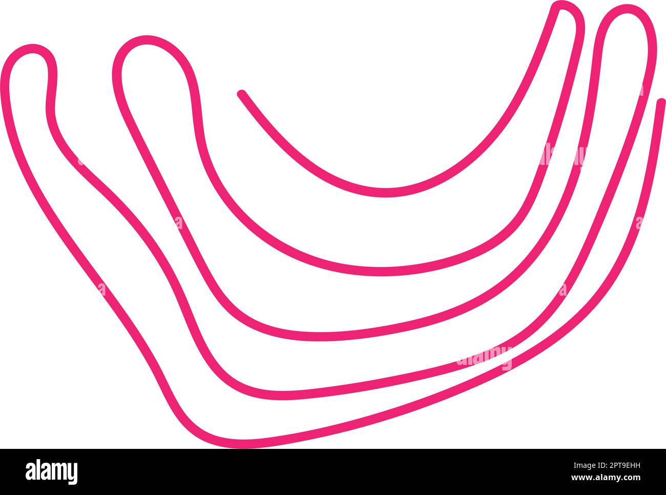 Abstract shape stroke line modern art design element for print and web ...