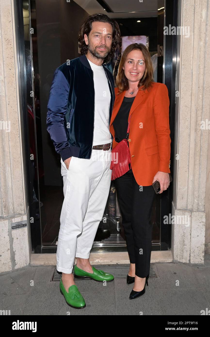 Rome, Italy. 27th Apr, 2023. Luca Capuano (l) and Carlotta Lo greco (r ...