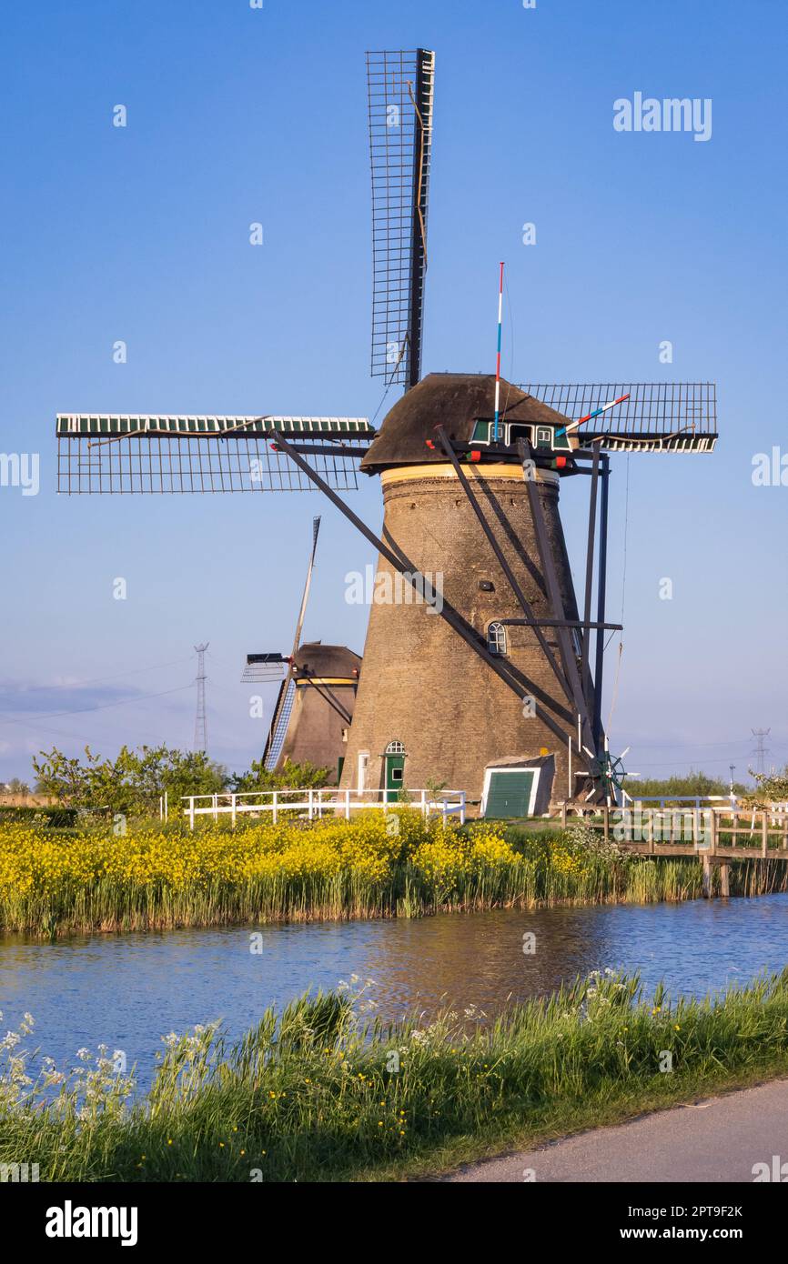 Europe, Netherlands, South Holland, Kinderdijk. The Kinderdjik ...
