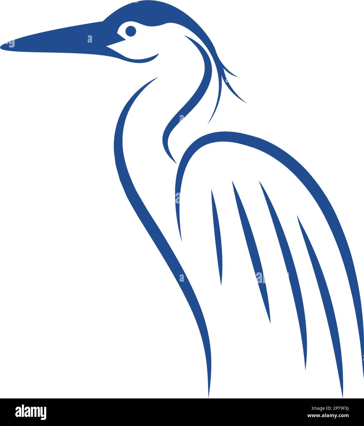 Heron drawing Cut Out Stock Images & Pictures - Alamy