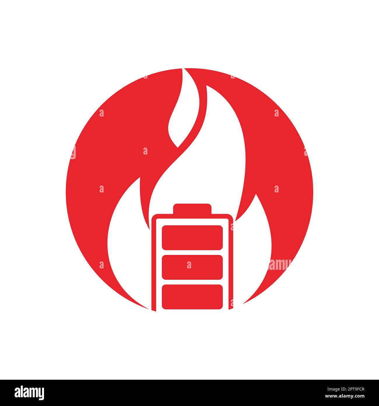 Battery fire vector logo design. Nature energy logo concept Stock ...