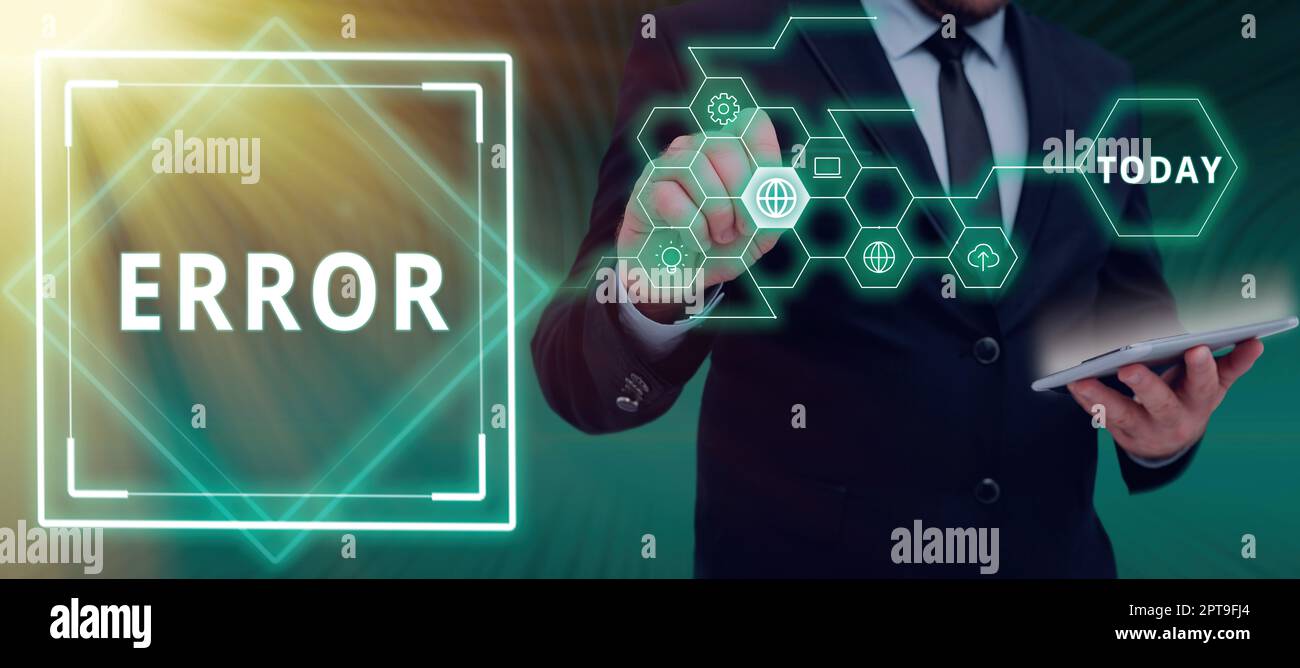 Conceptual caption Error, Concept meaning failure or in deviation from the intended performance ...