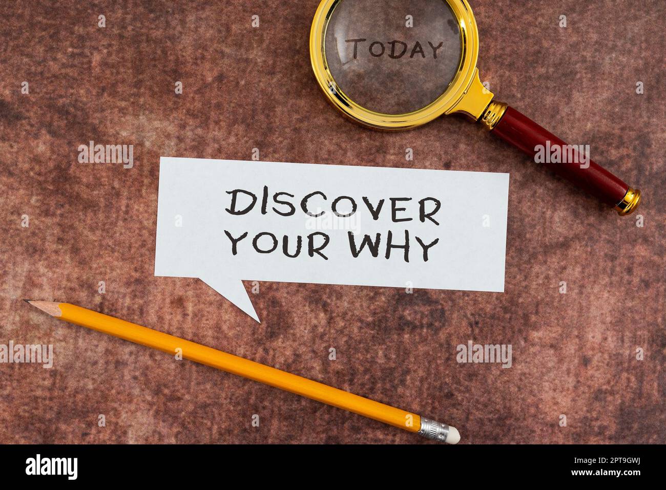 Conceptual caption Discover Your Why, Business idea knowing the reason ...