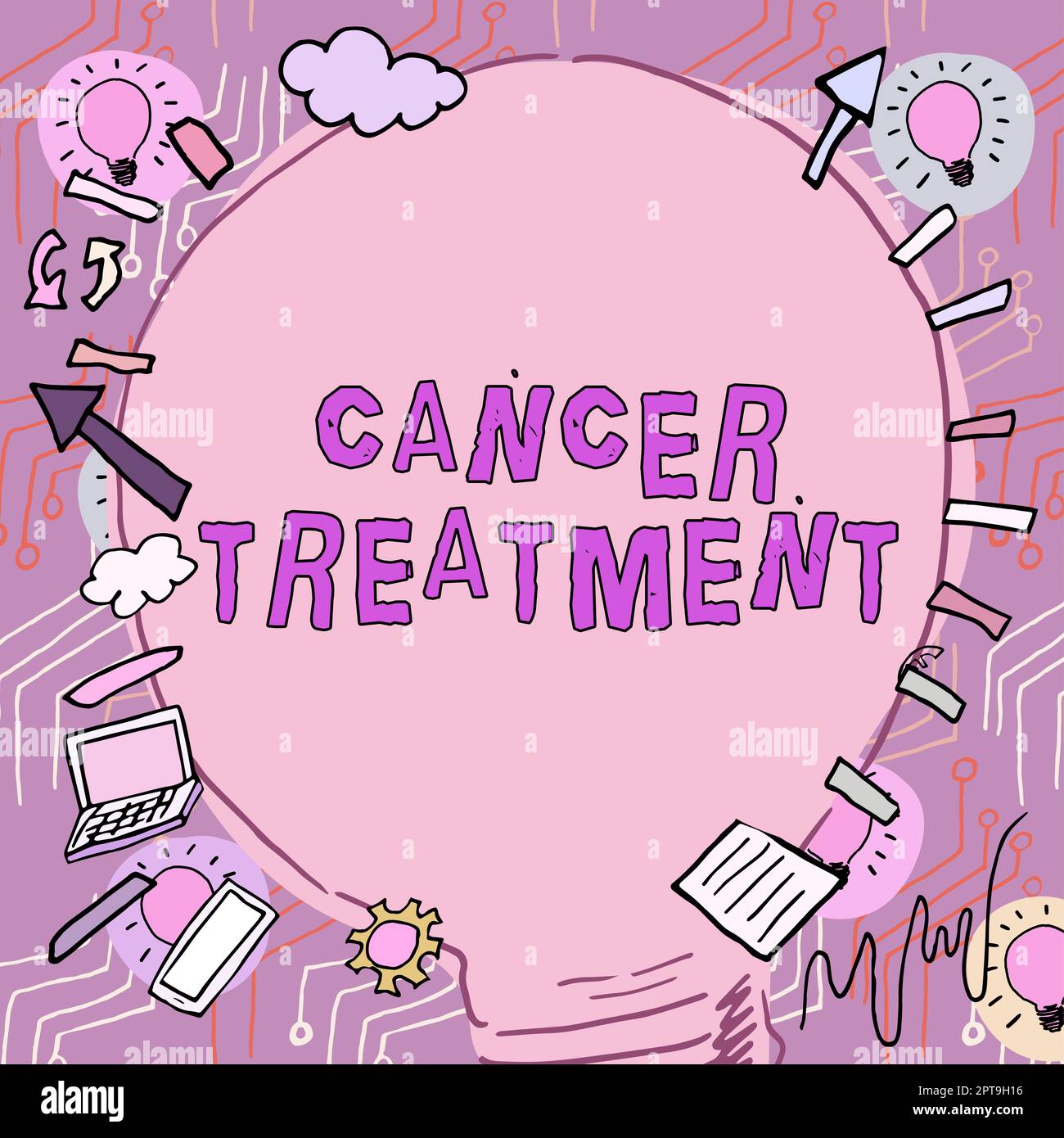 Text sign showing Cancer Treatment, Word for financial transactions are ...