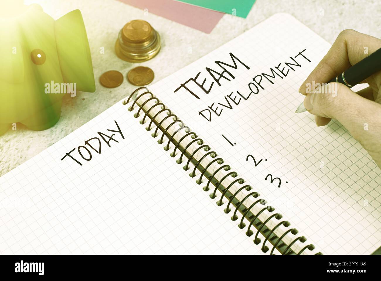 Text sign showing Team Developmentlearn why and how small groups change over time with graphs ...