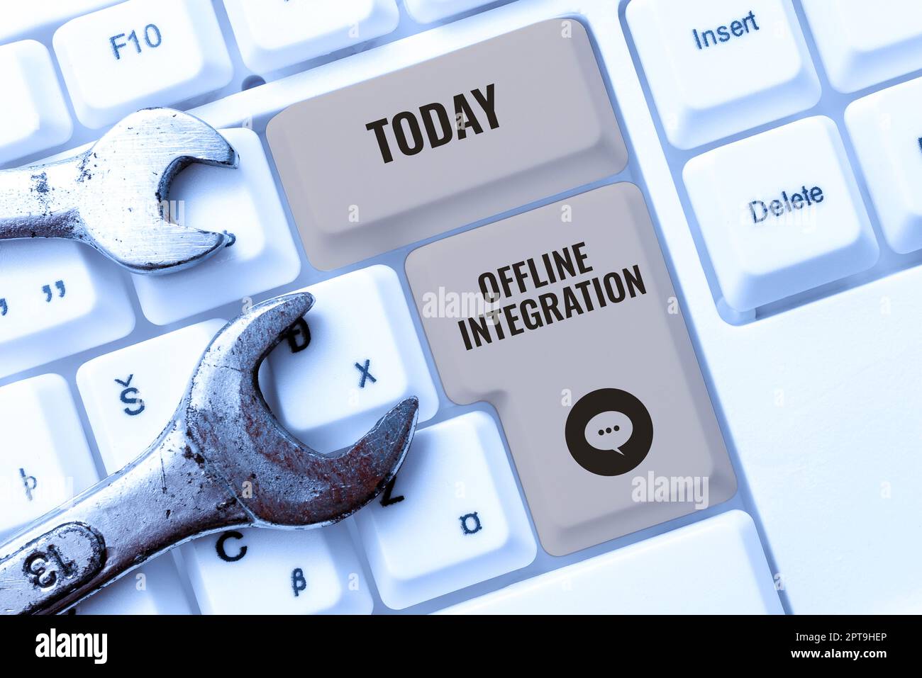 Text showing inspiration Offline Integration, Business idea First Triad ... Text showing inspiration Offline Integration, Business idea First Triad ...