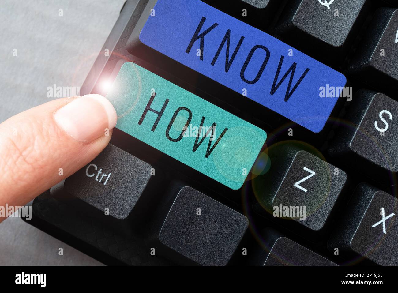 Sign displaying Know How, Business overview The process to learn of ...