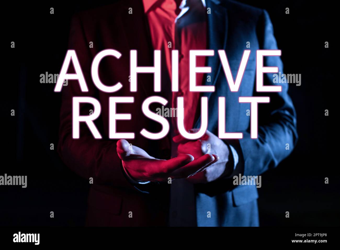 Text caption presenting Achieve ResultReceive successful result from ...