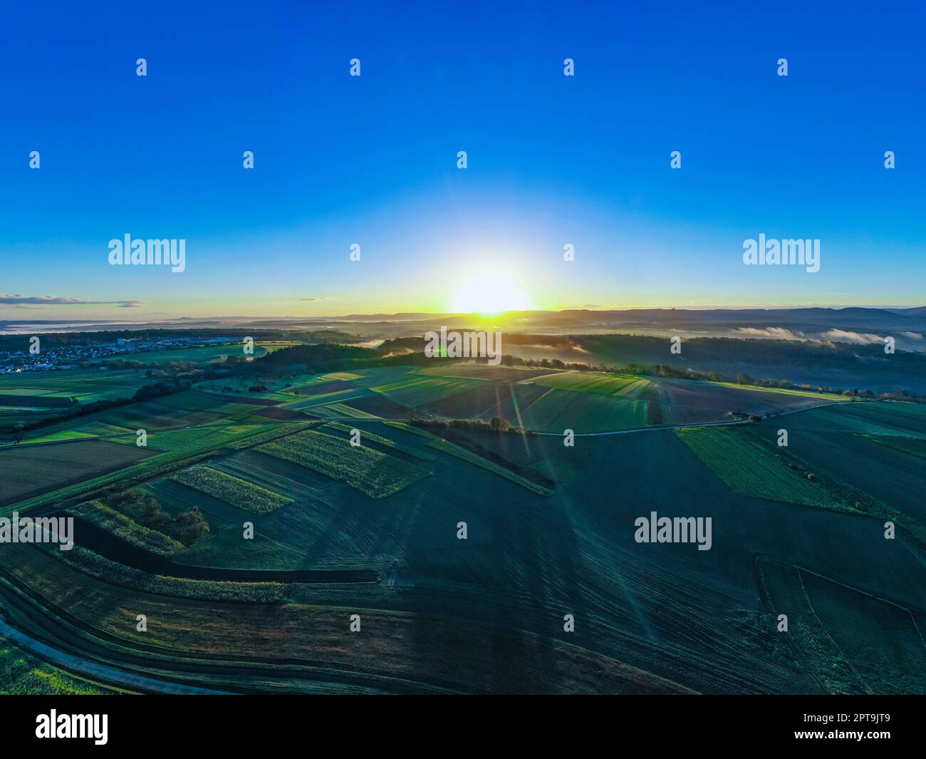 Sunrise over swabian alb hi-res stock photography and images - Alamy
