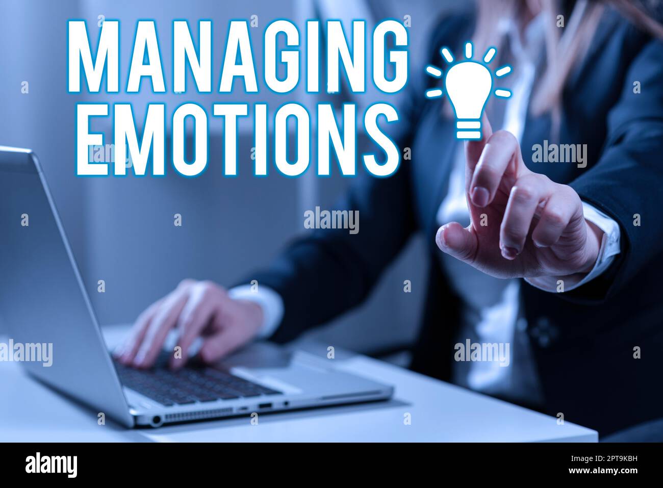 Text caption presenting Managing EmotionsControlling feelings in ...