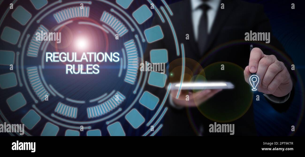 Conceptual display Regulations RulesStandard Statement Procedure govern ...
