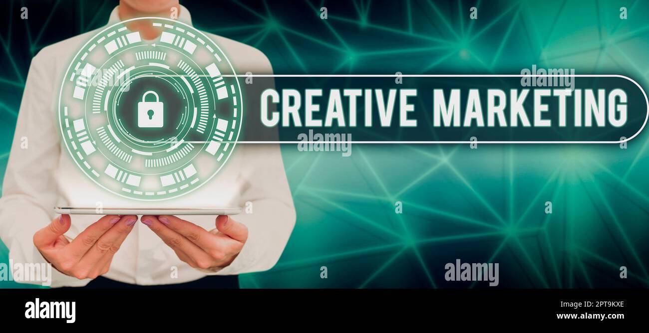 Handwriting text Creative MarketingCampaigning to meet the advertising ...