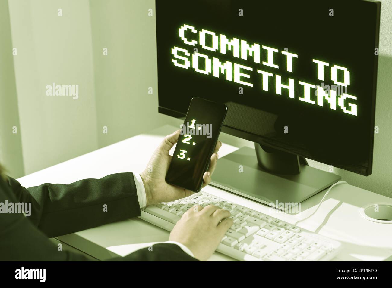 Text caption presenting Commit To SomethingTo Live a Life of Purpose ...