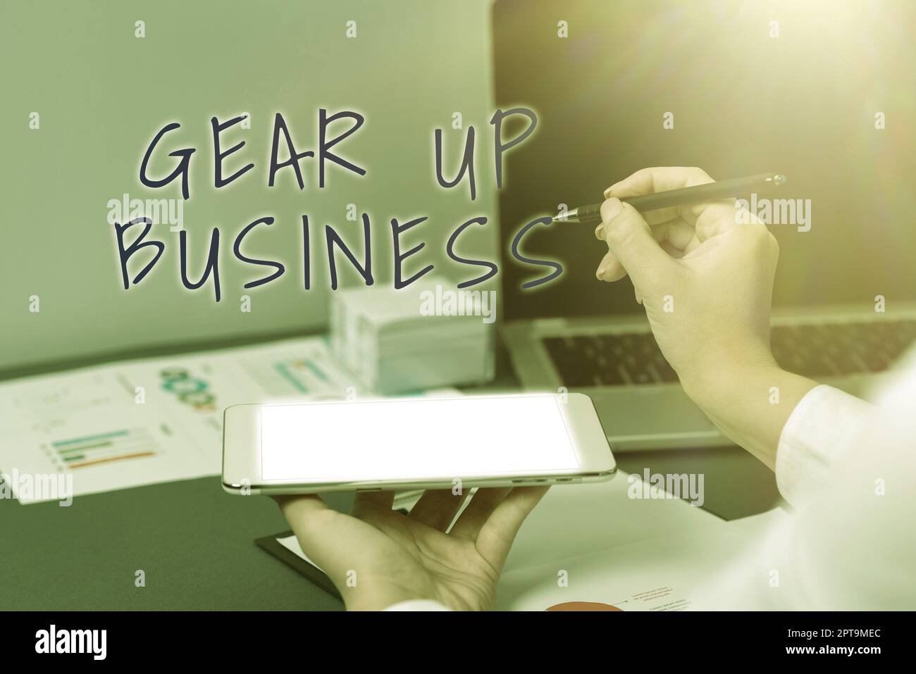 Handwriting text Gear Up Businesstool for assessing needs of idea and ...
