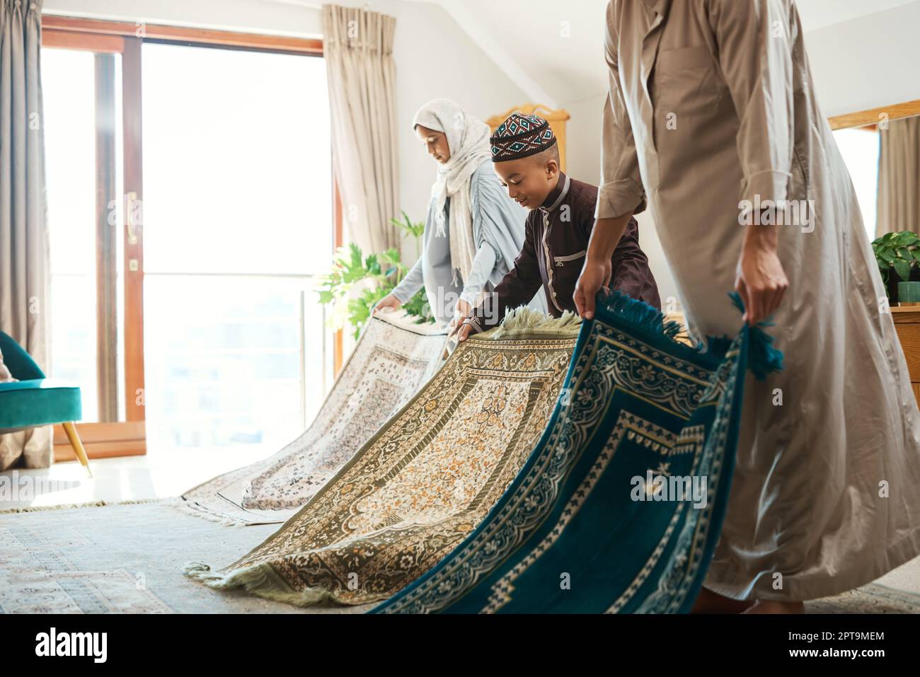 Muslim Couple Praying Together