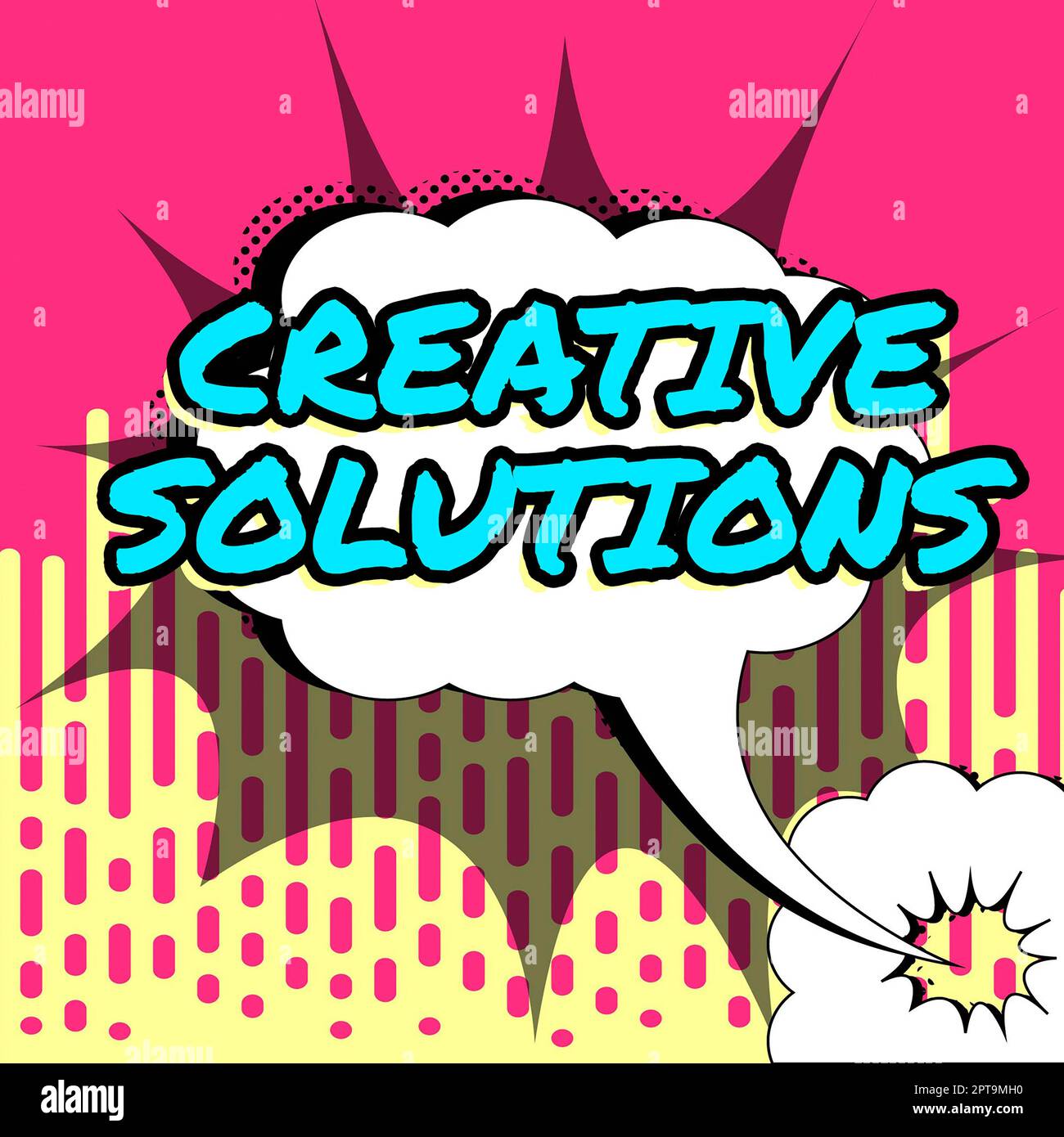 Sign displaying Creative SolutionsOriginal and unique approach in ...