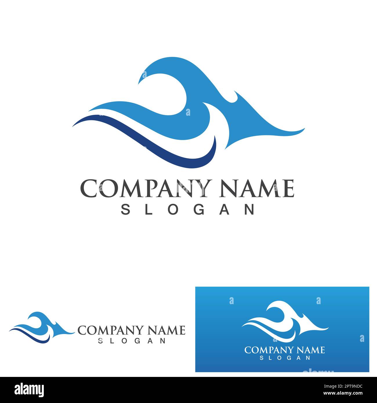 Wave water beach logo Stock Vector Image & Art - Alamy