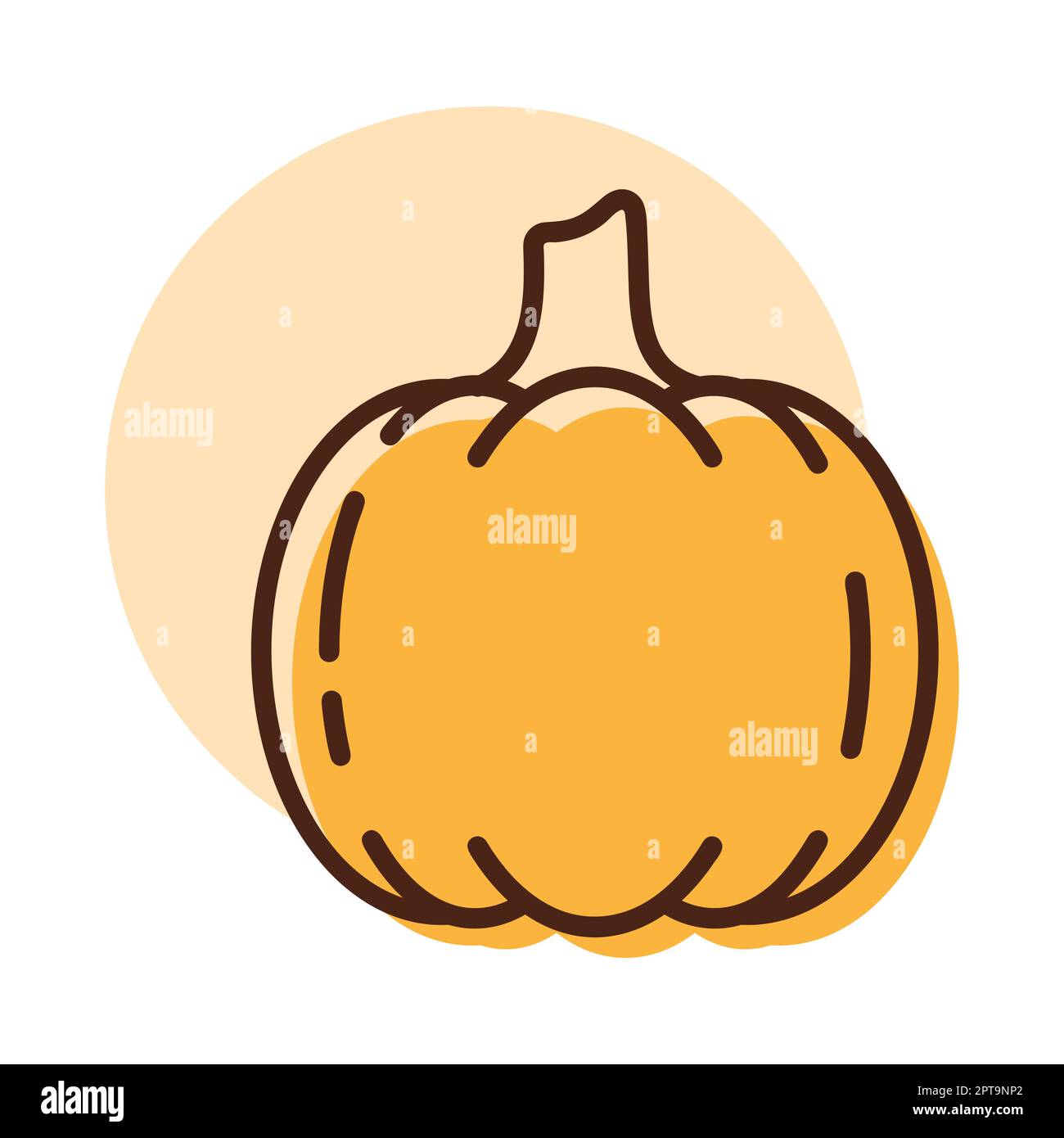 Pumpkin isolated vector icon. Vegetable sign. Graph symbol for food and ...