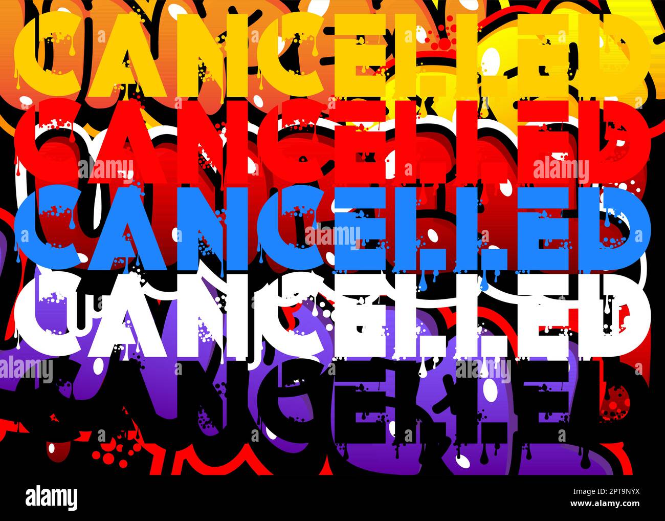 Graffiti closed Stock Vector Images - Alamy