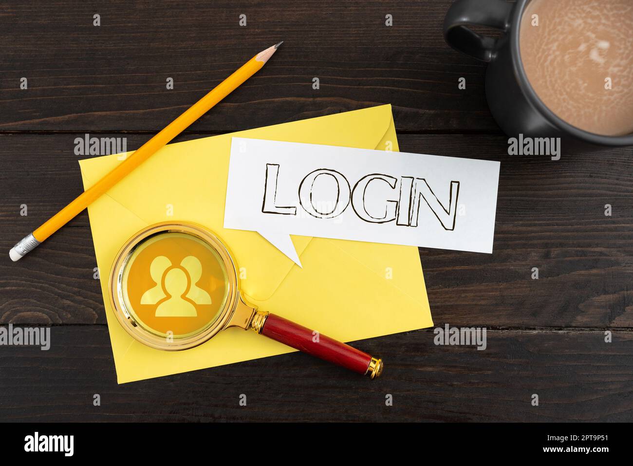 Writing displaying text Login, Internet Concept process by which an ...