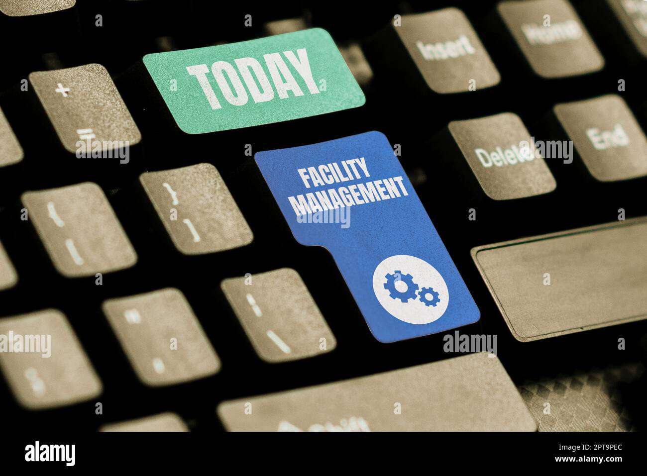 Writing displaying text Facility Management, Internet Concept ...