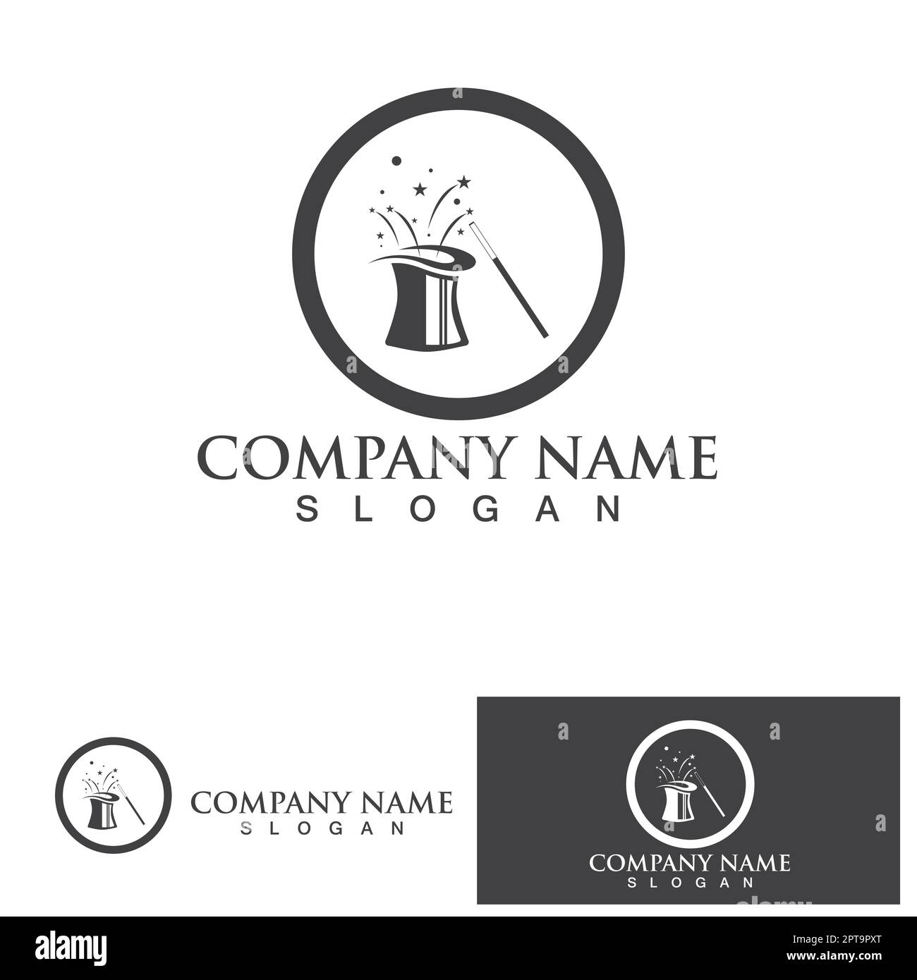 magic hat logo vector icon Stock Vector Image & Art - Alamy