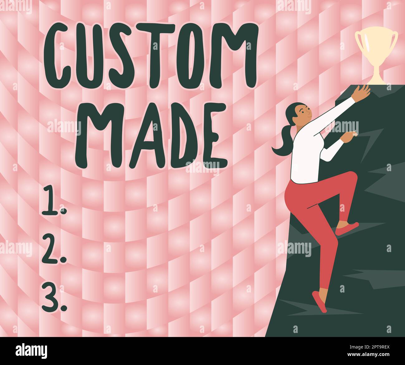 Writing displaying text Custom Made, Concept meaning personalized ...