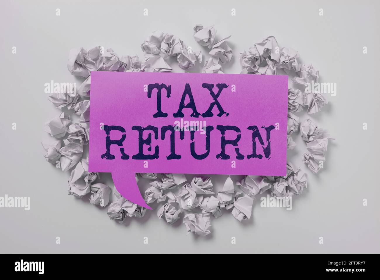 Sign displaying Tax Return, Conceptual photo which taxpayer makes ...