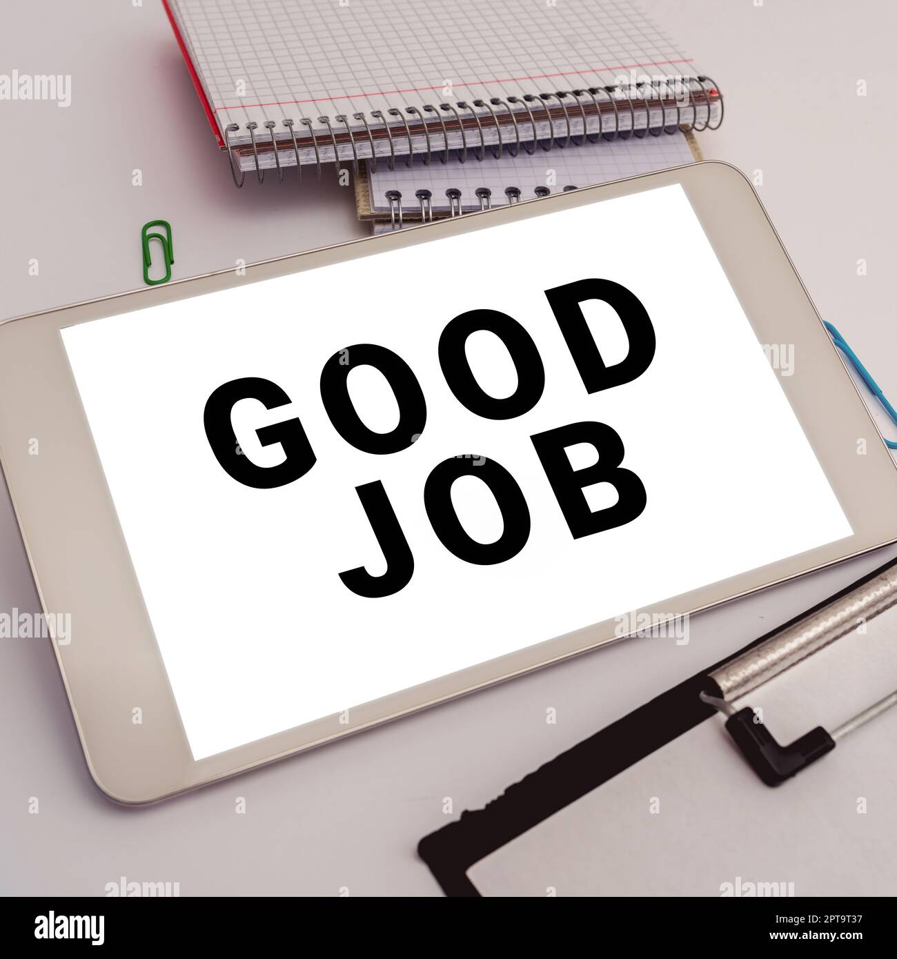 Text showing inspiration Good Job, Concept meaning encourage someone ...