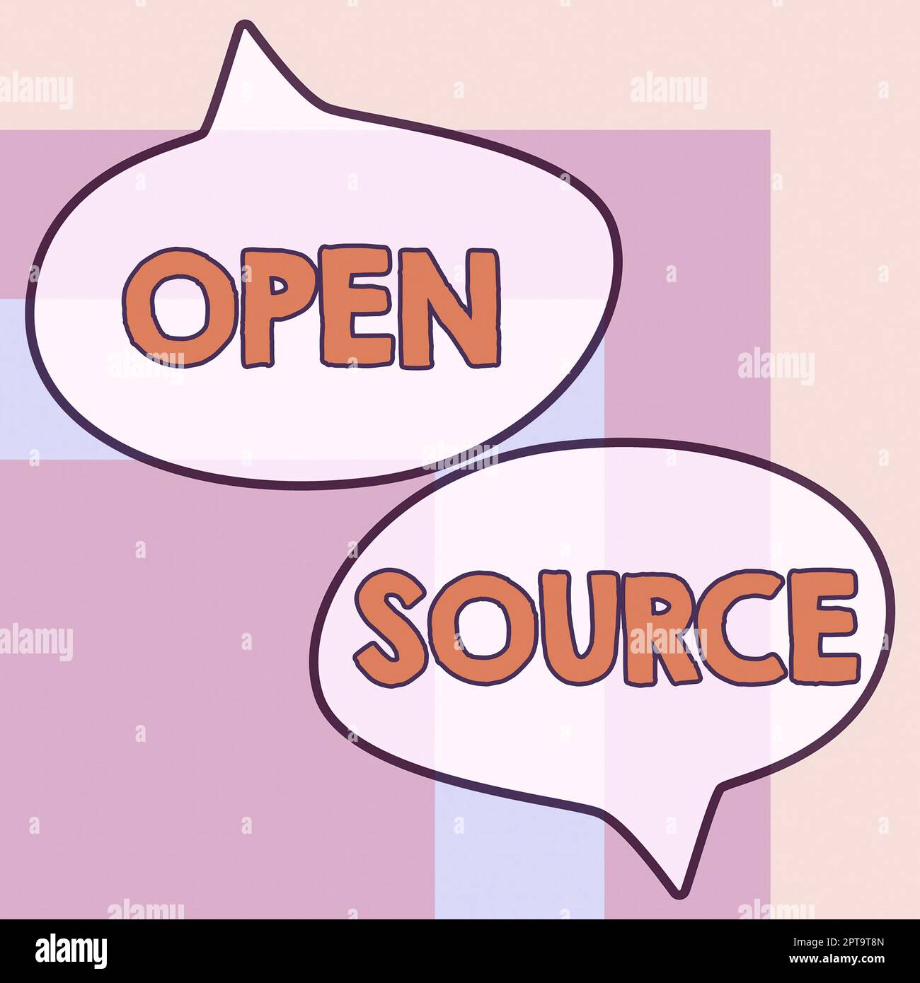 Sign displaying Open Source, Business concept contains the source code that can be modified and ...