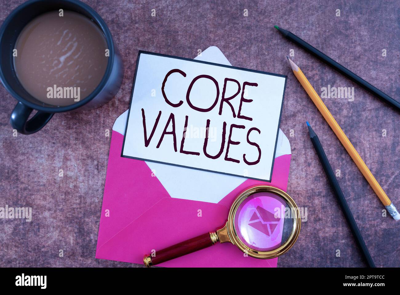 Text sign showing Core Values, Business idea principles which guide and ...
